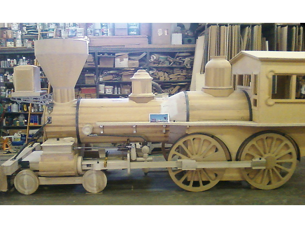 Wooden model of famed Jupiter train pulls into Treehouse | News, Sports ...